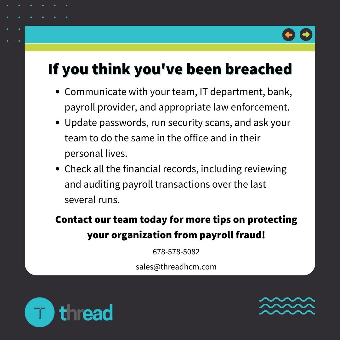 Slider: Payroll Fraud & Security Tips